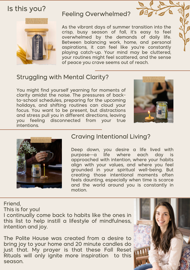 Fall Reset Rituals – The Polite House